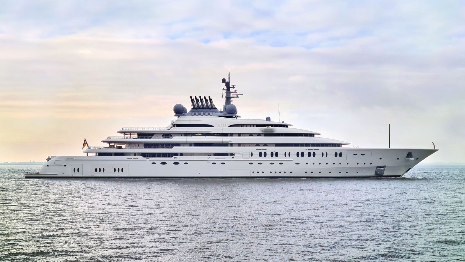 146m Lürssen superyacht Opera delivered to Portsmouth